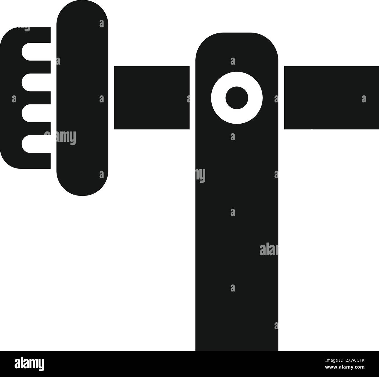 Simple black and white vector icon of a bicycle dynamo generating power ...