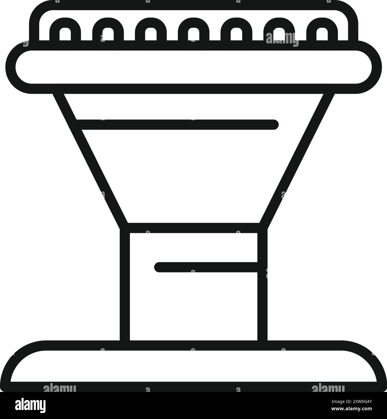 Simple line art icon of a coffee machine brewing a delicious beverage ...