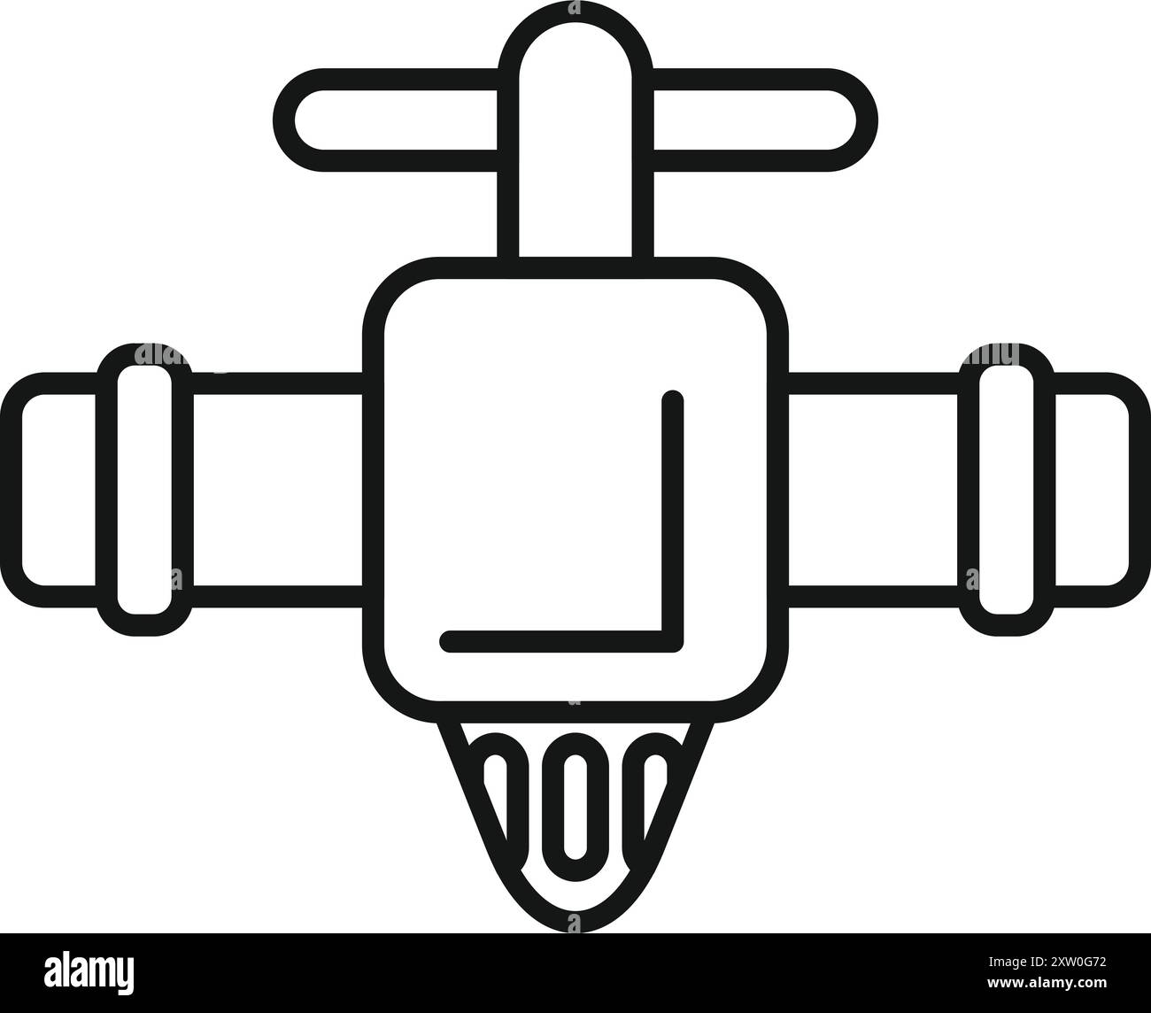 Pipeline system is being controlled by a valve, ensuring efficient ...