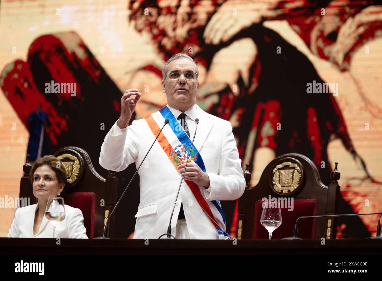 Santo Domingo, Dominican Republic. 16th Aug, 2024. President of the ...