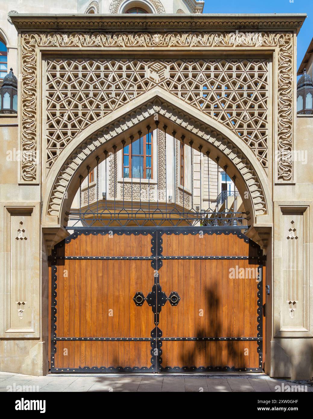Decorative gate features wooden hi-res stock photography and images - Alamy