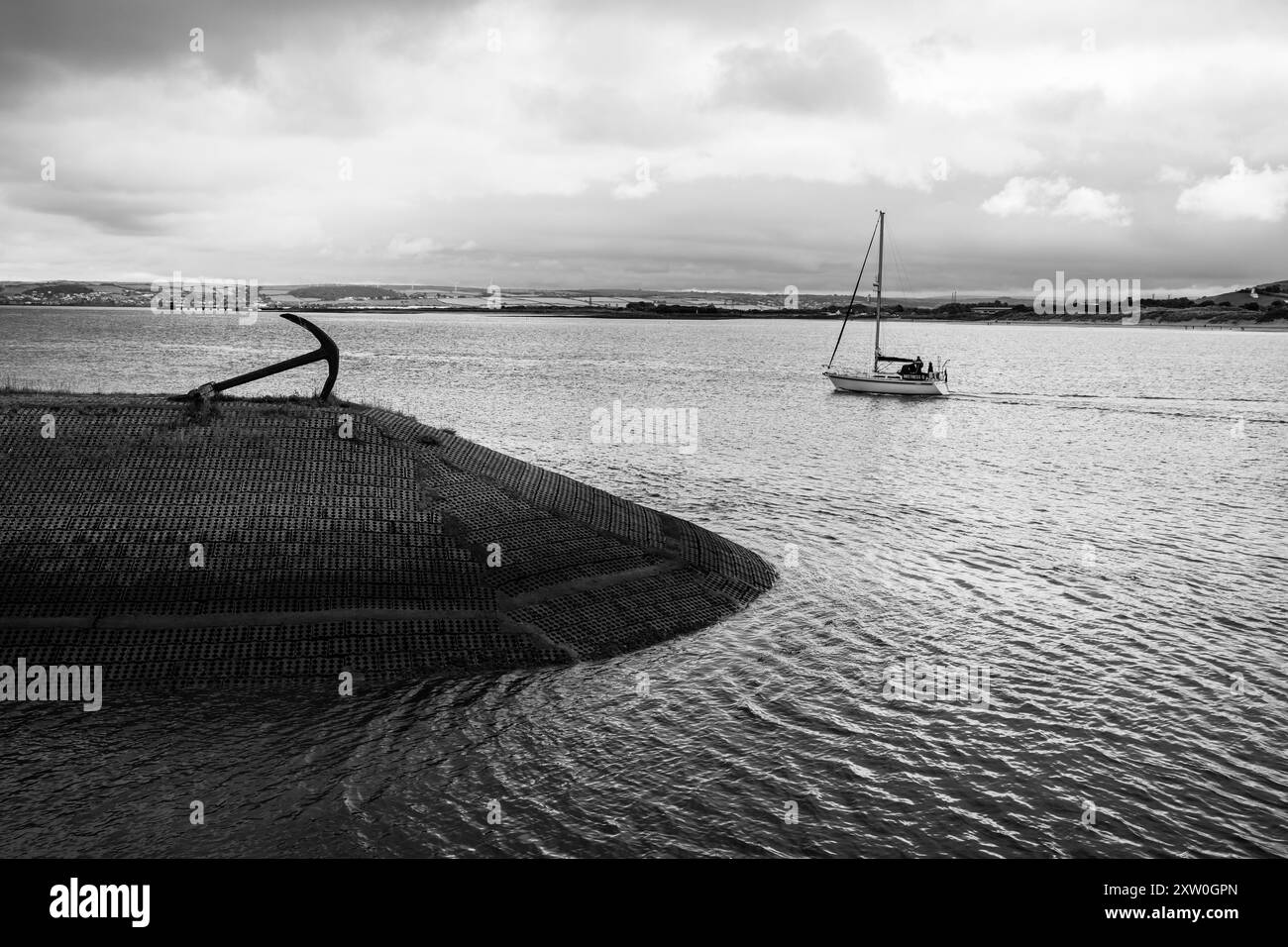 On Appledore Quay beside the river Torridge Bideford north Devon in the ...