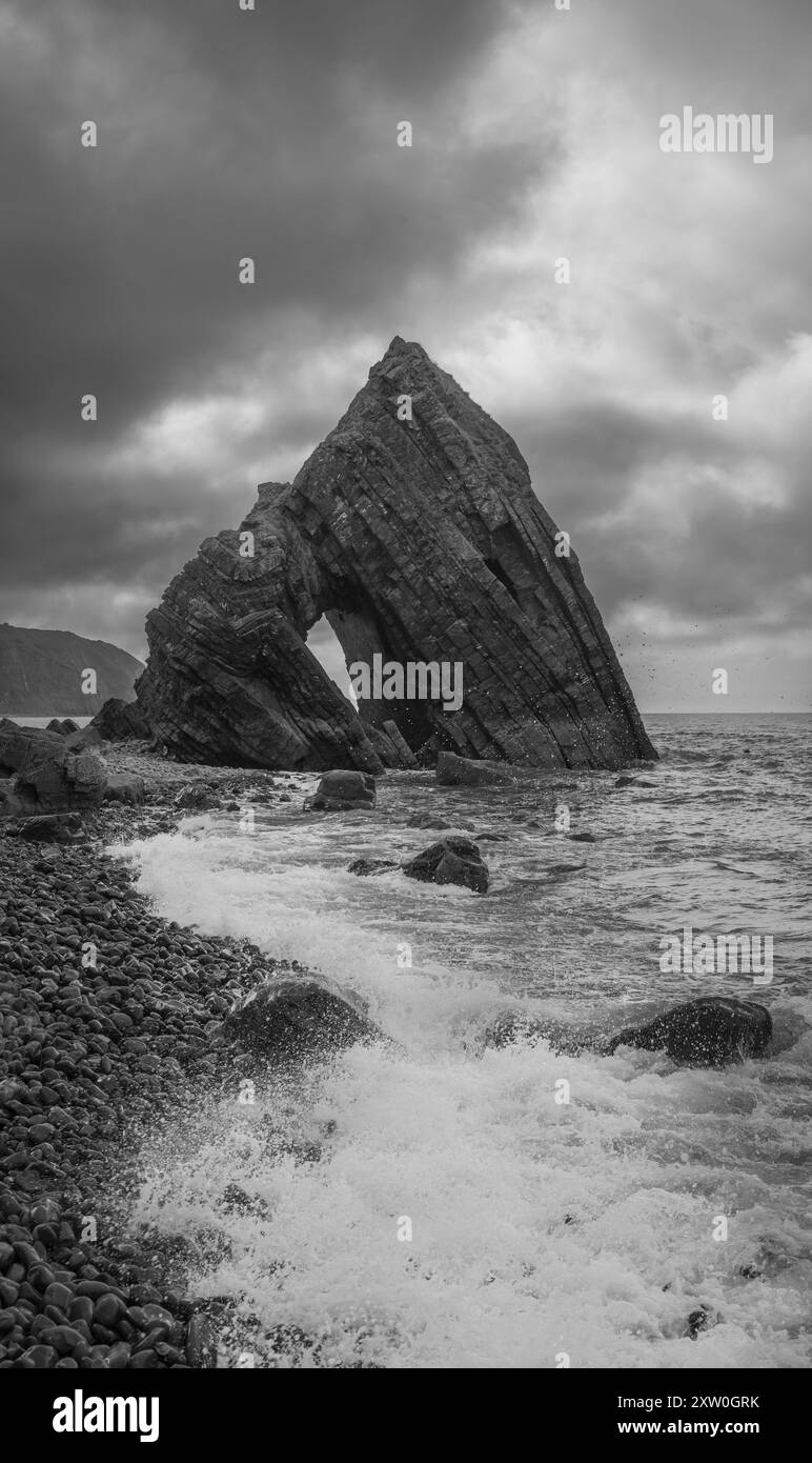 Blackchurch rock Black and White Stock Photos & Images - Alamy