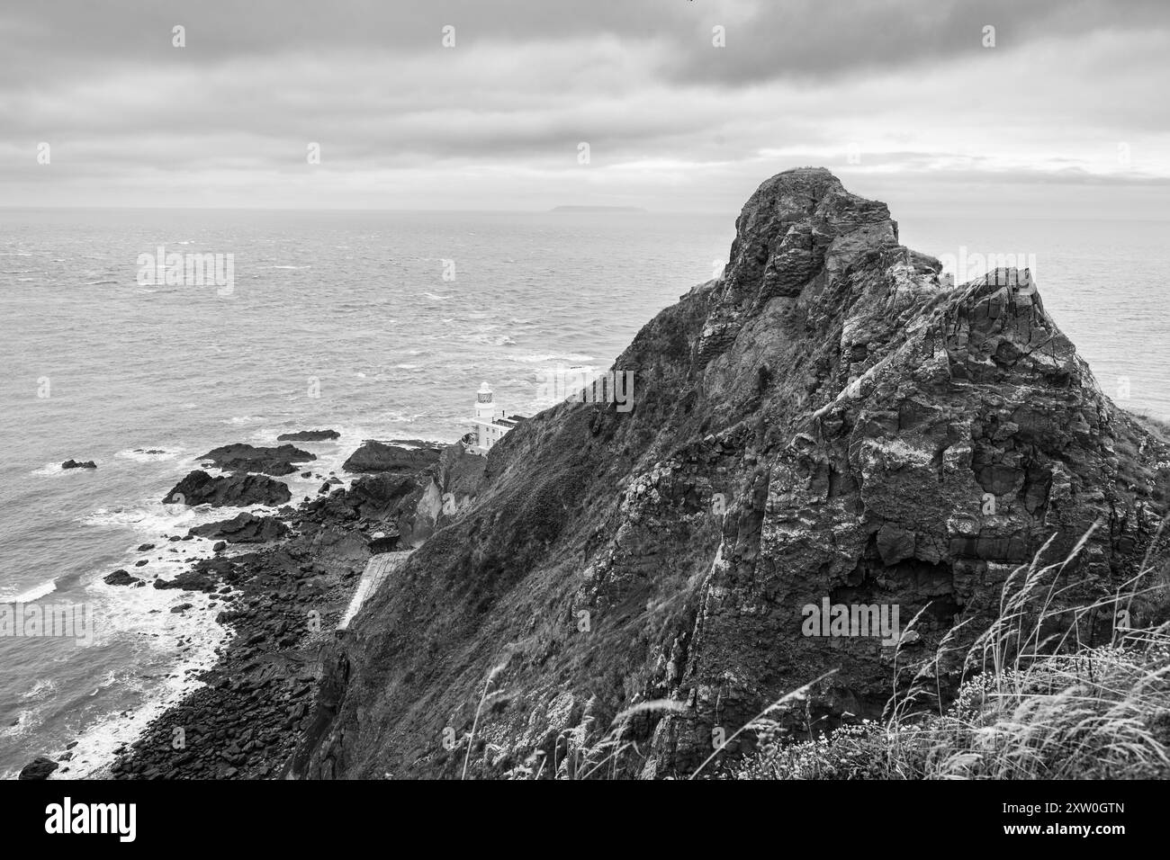 View from Hartland point on the north west Devon coast in the west of ...