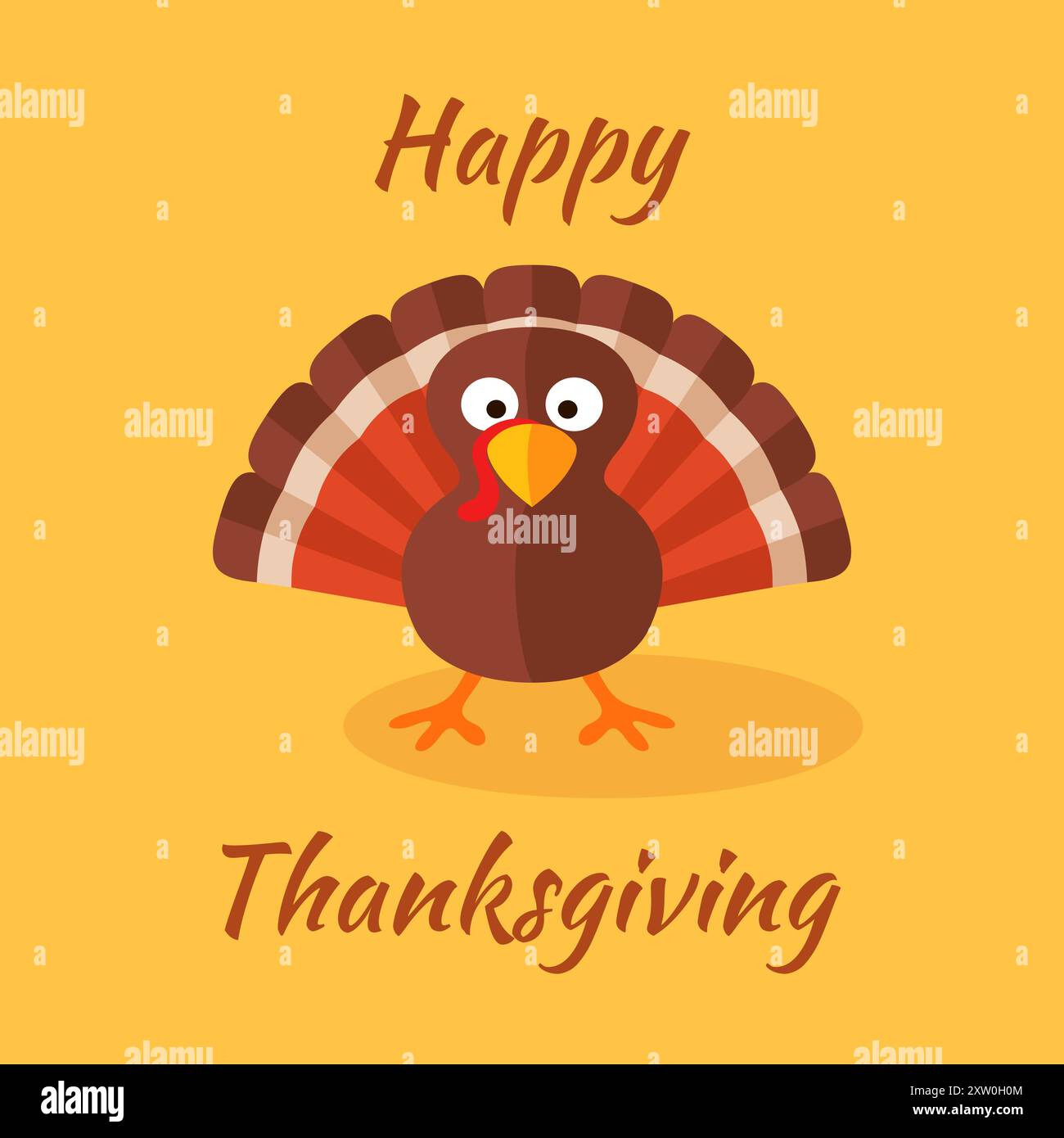 Cartoon thanksgiving day turkey hi-res stock photography and images - Alamy