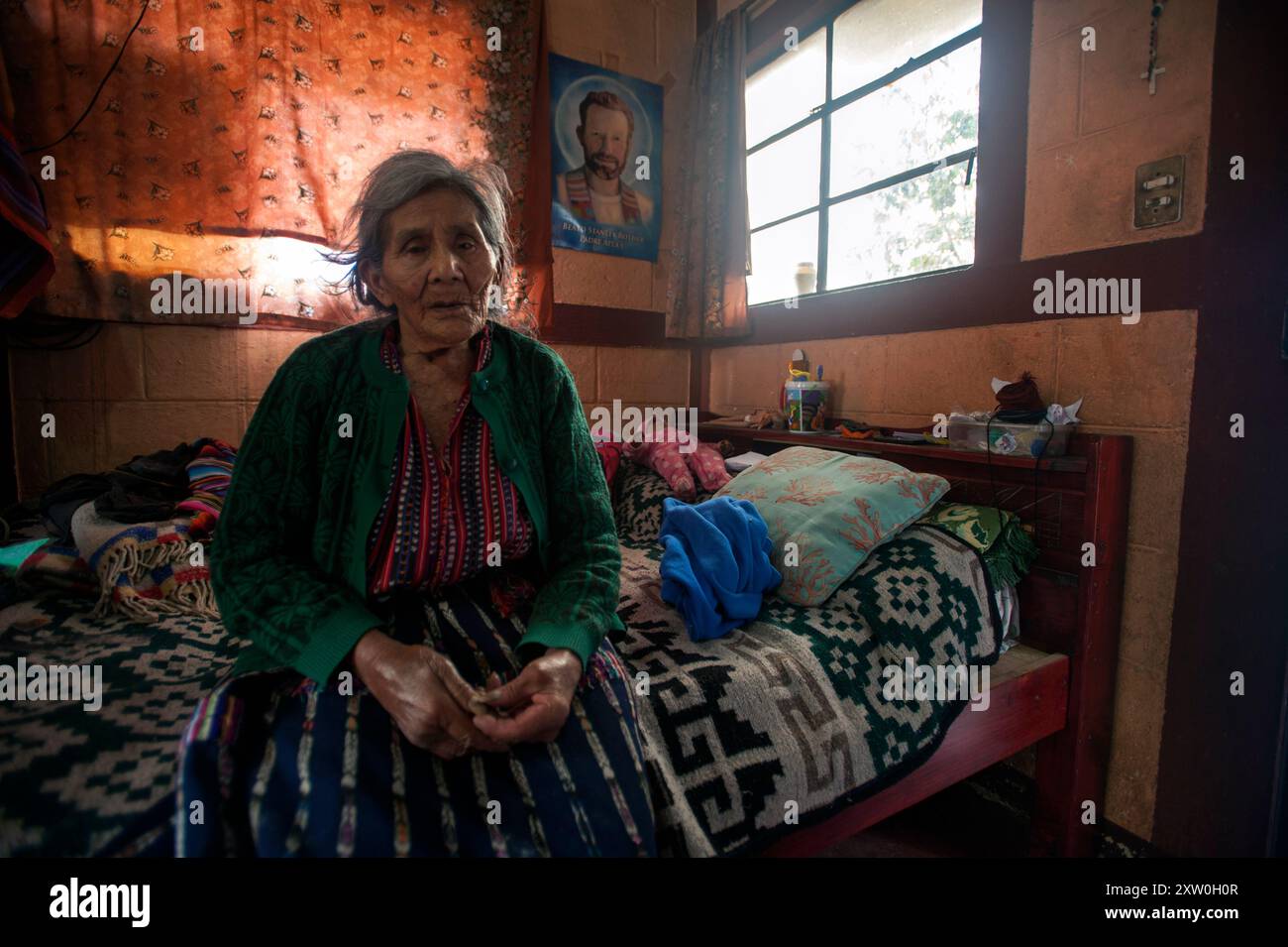 A maya indigenous woman in San Jorge La Laguna, Solola, Guatemala Stock ...