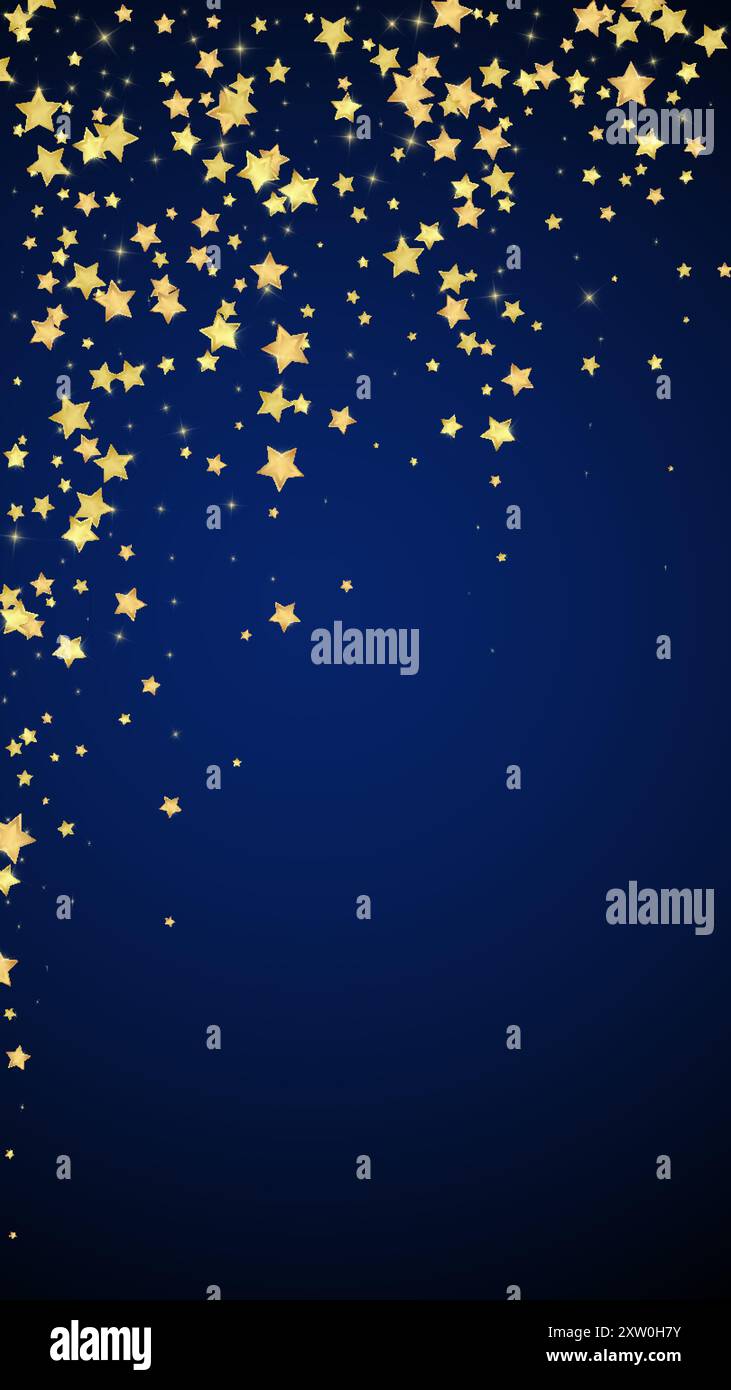 Magic stars vector overlay. Gold stars scattered around randomly ...