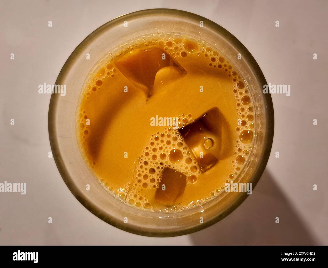Taiwan ice milk tea close-up Stock Photo - Alamy