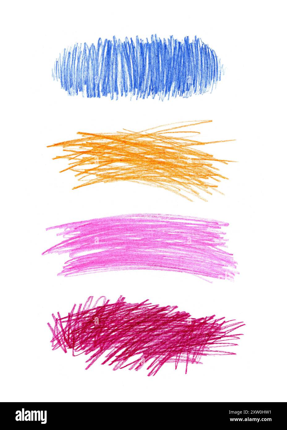 Hand drawn colorful crayon hi-res stock photography and images - Alamy
