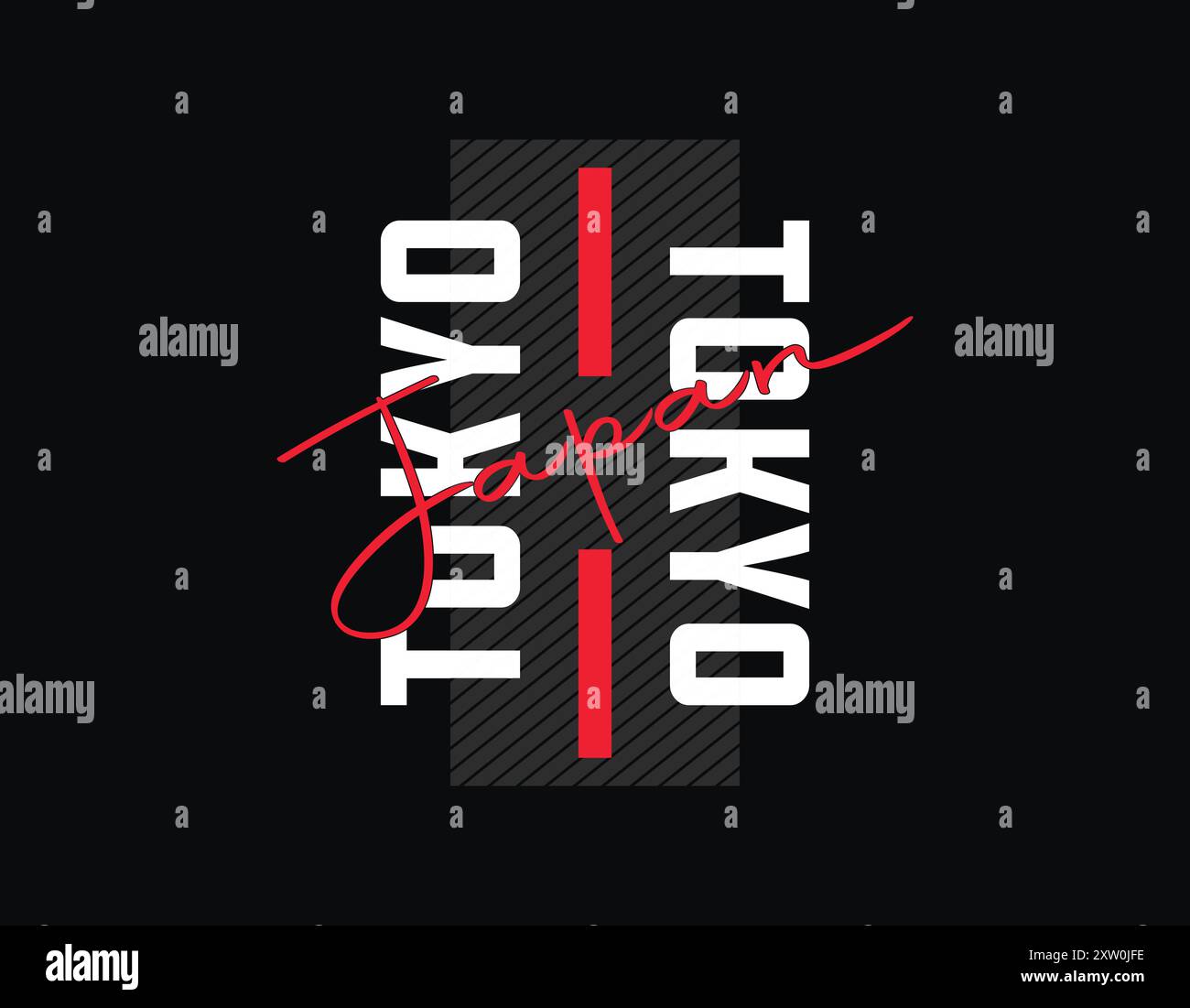 Tokyo vector illustration with typography for t shirt design, tokyo t ...