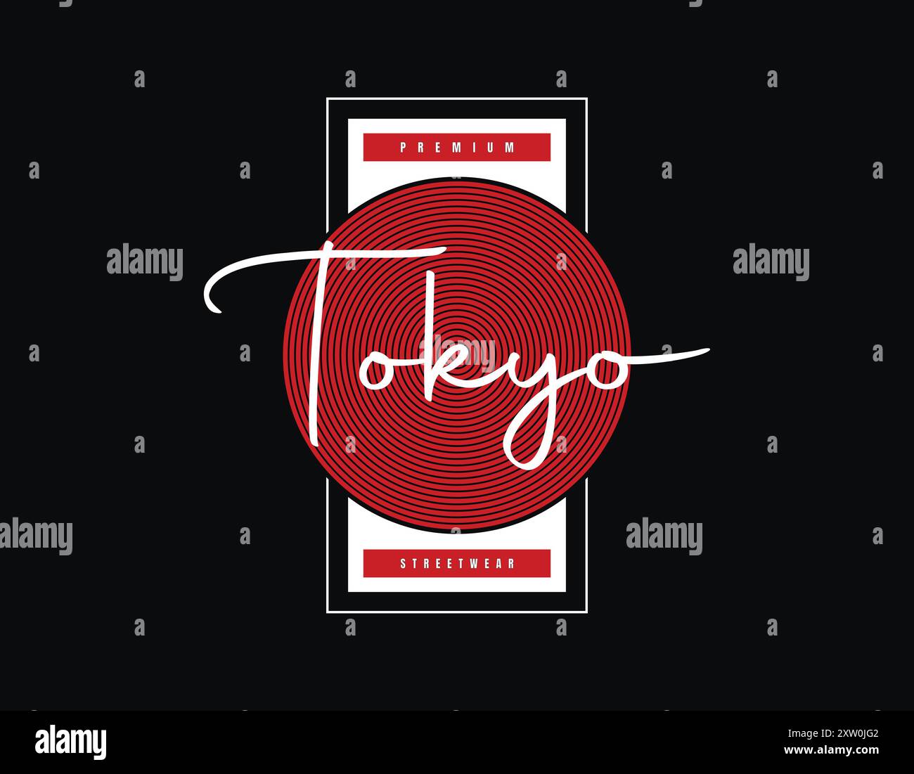 Tokyo vector illustration with typography for t shirt design, tokyo t ...