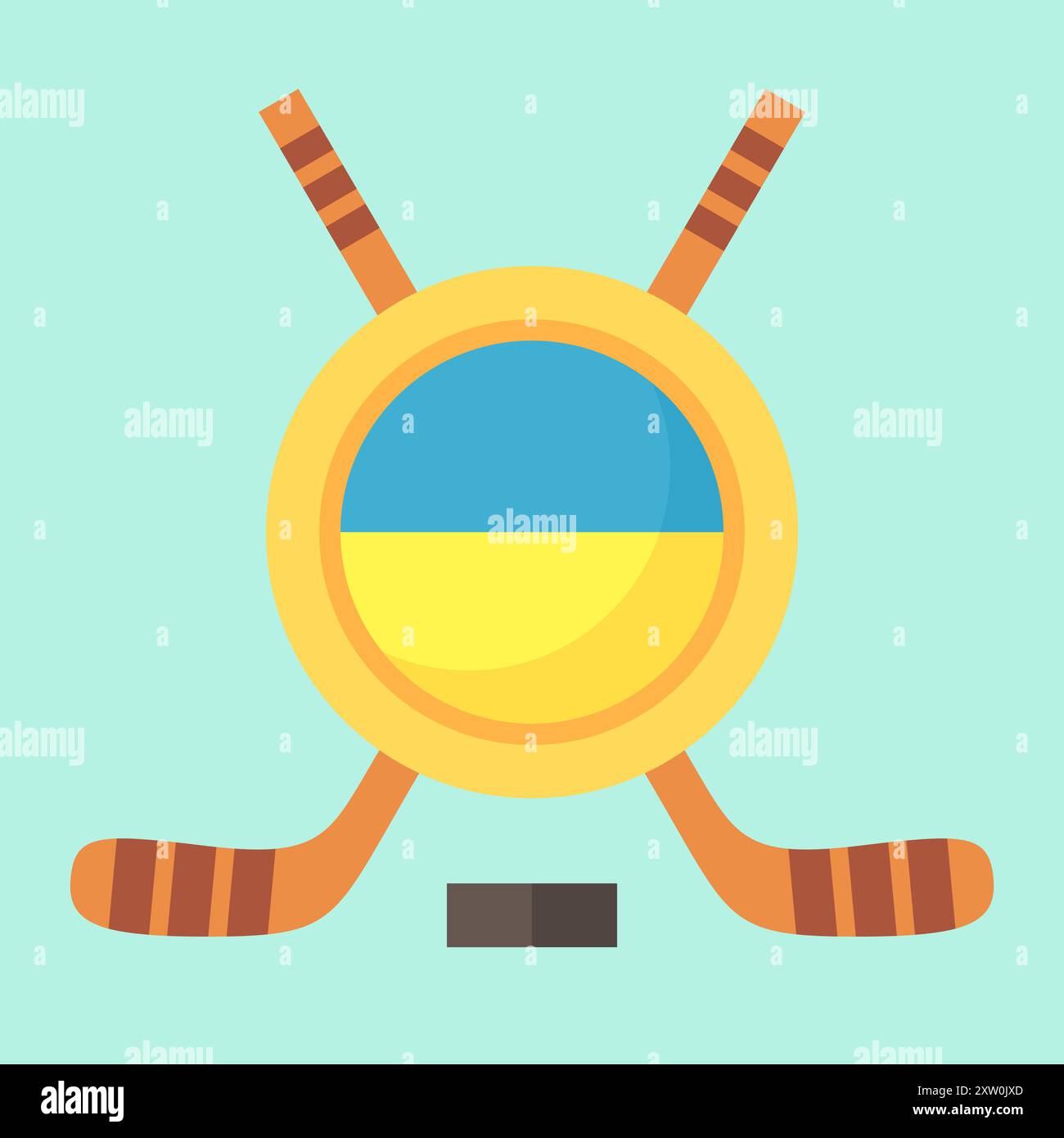 Universal symbol for international hockey tournament (championship, cup ...