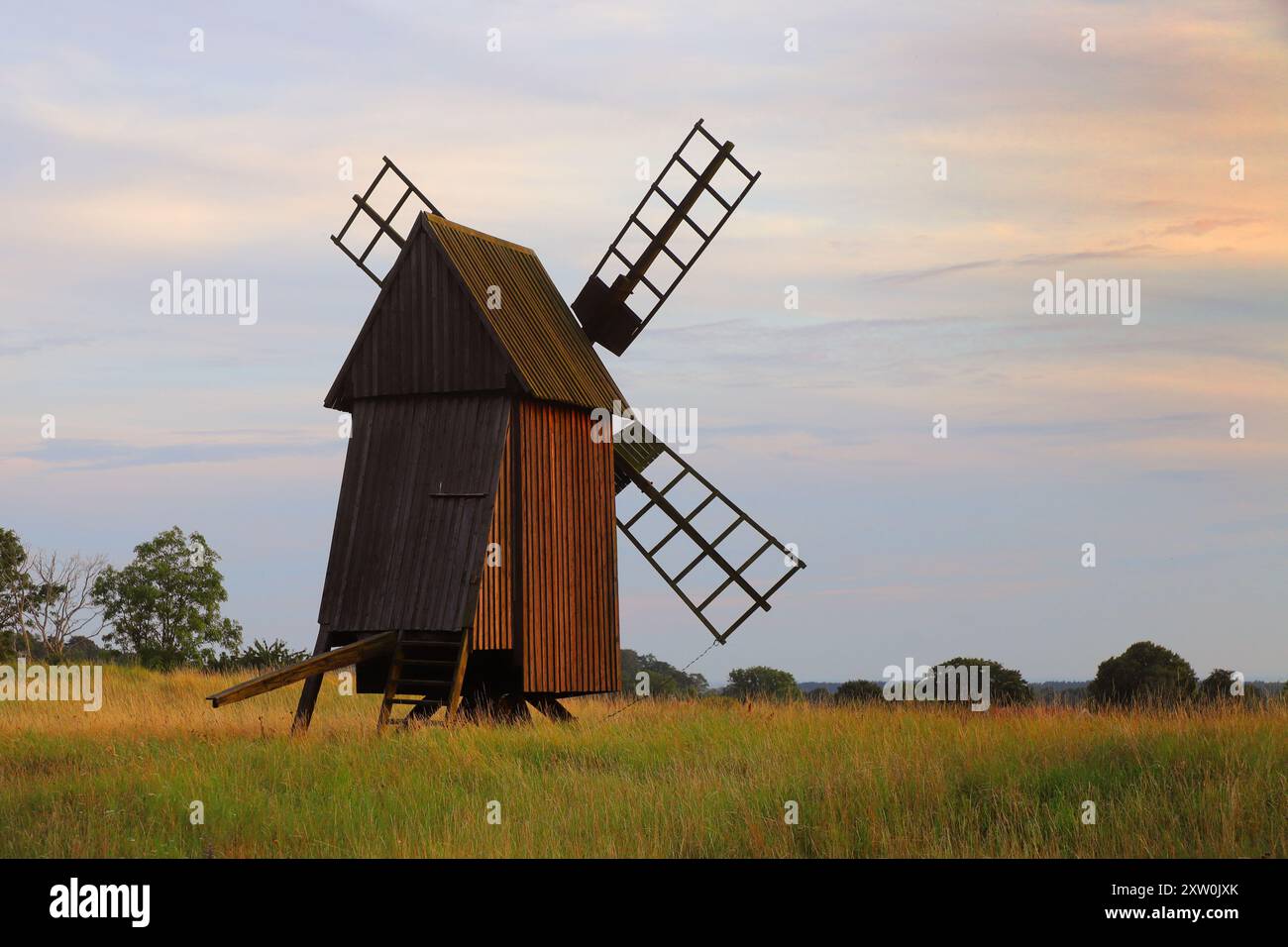 Traditional wooden wind mill hi-res stock photography and images - Alamy