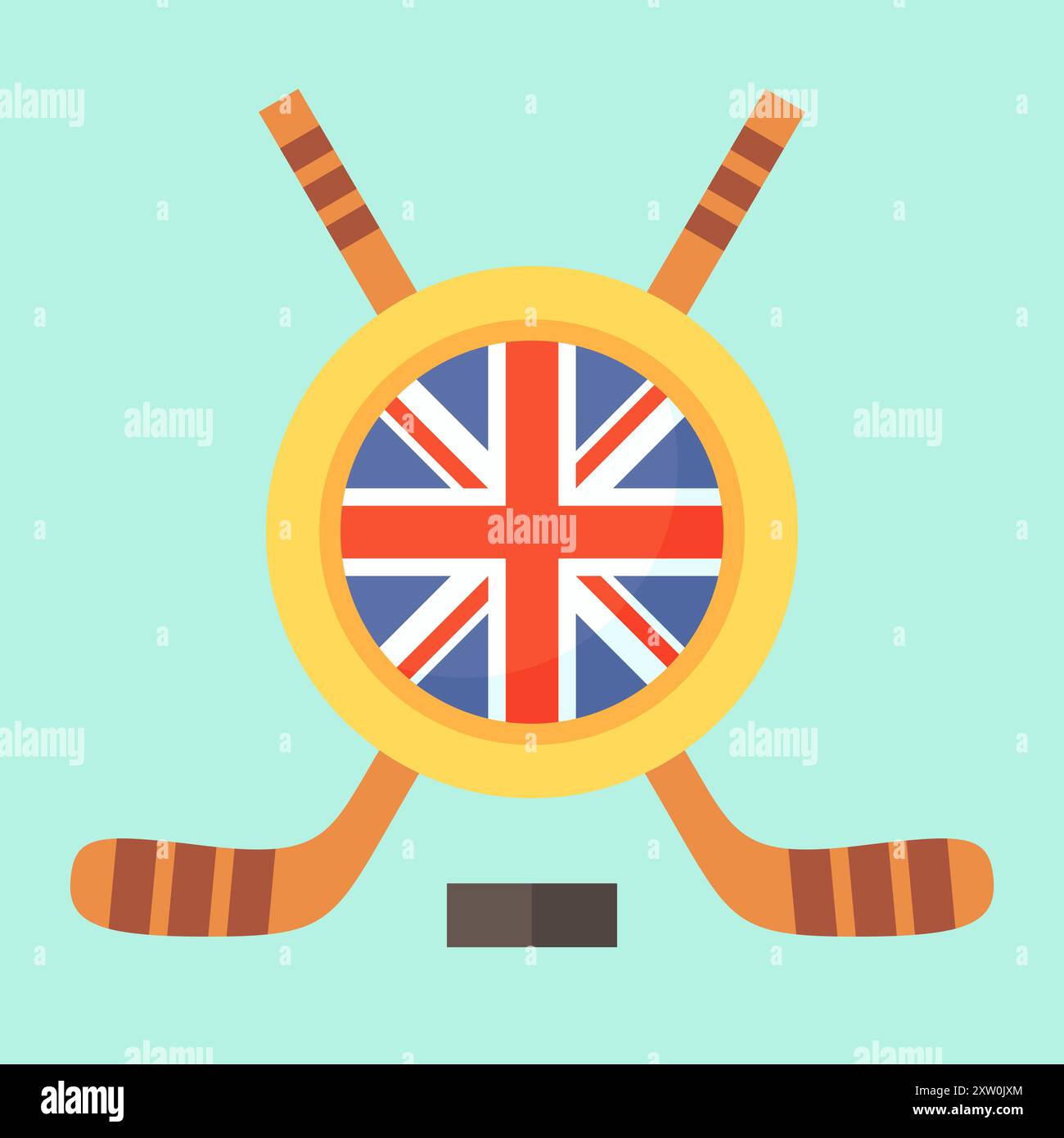 Universal symbol for international hockey tournament (championship, cup ...
