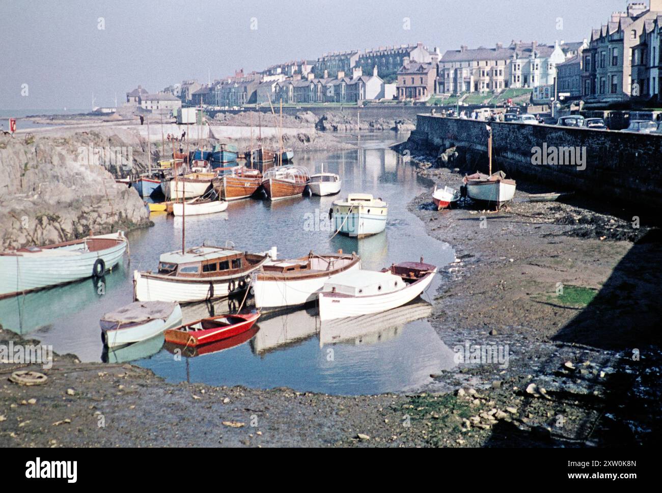 Fishing boats in harbour, The Long Hole and Seacliff Road, Bangor ...
