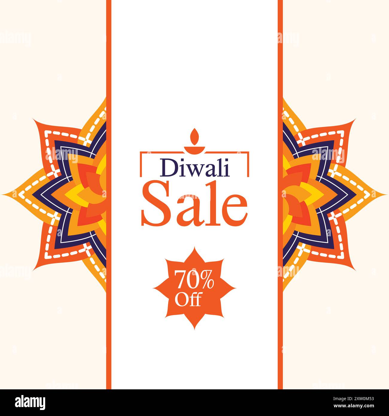 Happy diwali banner template Stock Vector Images - Alamy