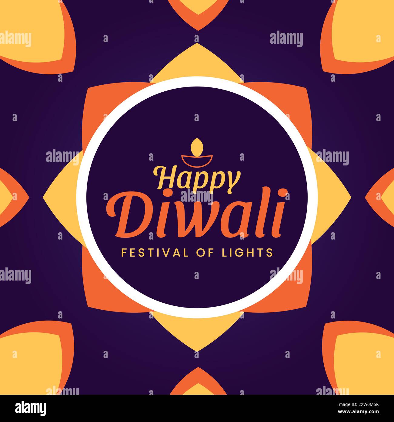 Happy Diwali creative greeting card design Stock Vector Image & Art - Alamy
