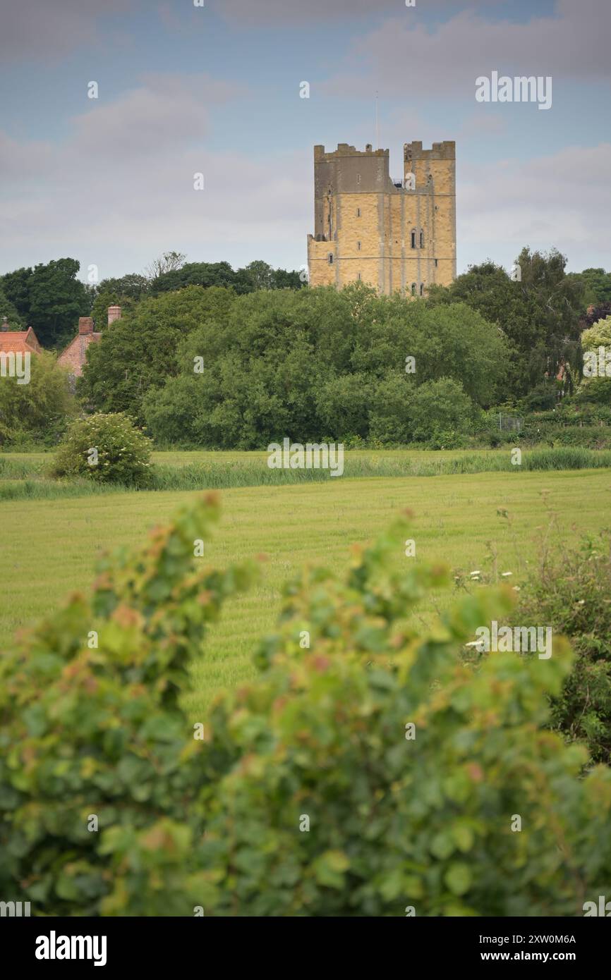 orford castle and marshes, orford suffolk england Stock Photo - Alamy
