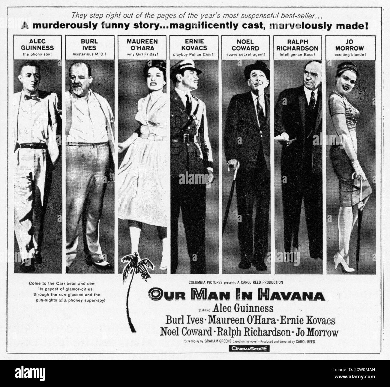 ALEC GUINNESS BURL IVES MAUREEN O'HARA ERNIE KOVACS NOEL COWARD RALPH ...