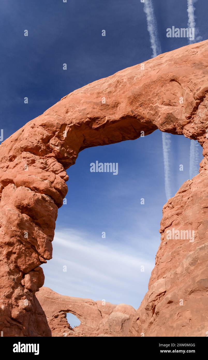 Turret Arch frames North Window Arch. Unrecognizable people on North ...