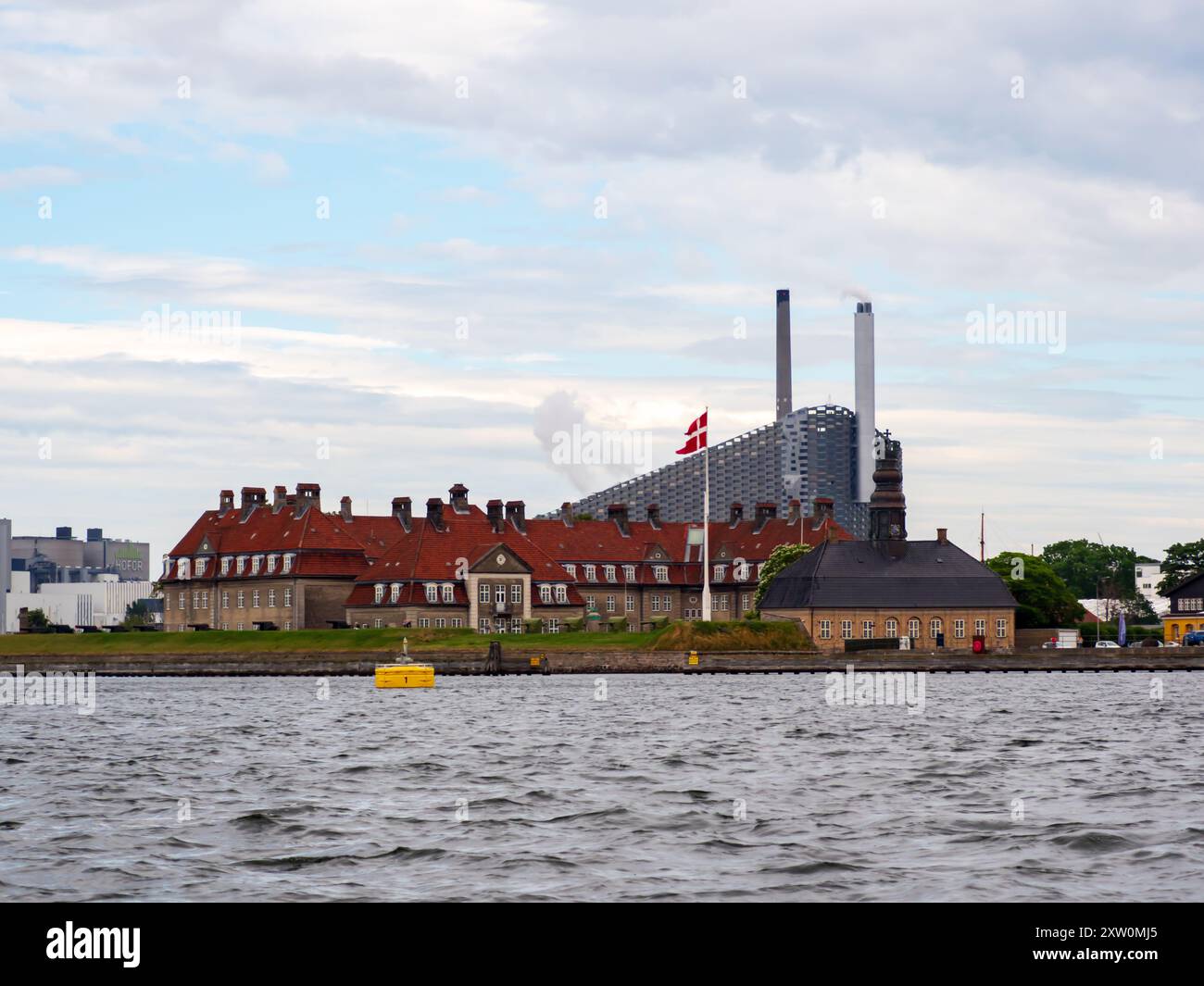 Copenhagen, Denmark - July 2021: Different buildings, boats and ...