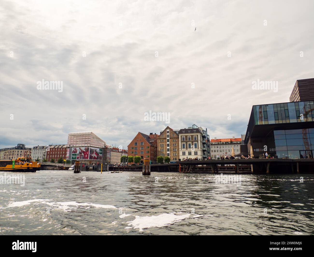 Copenhagen, Denmark - July 2021: Different buildings, boats and ...