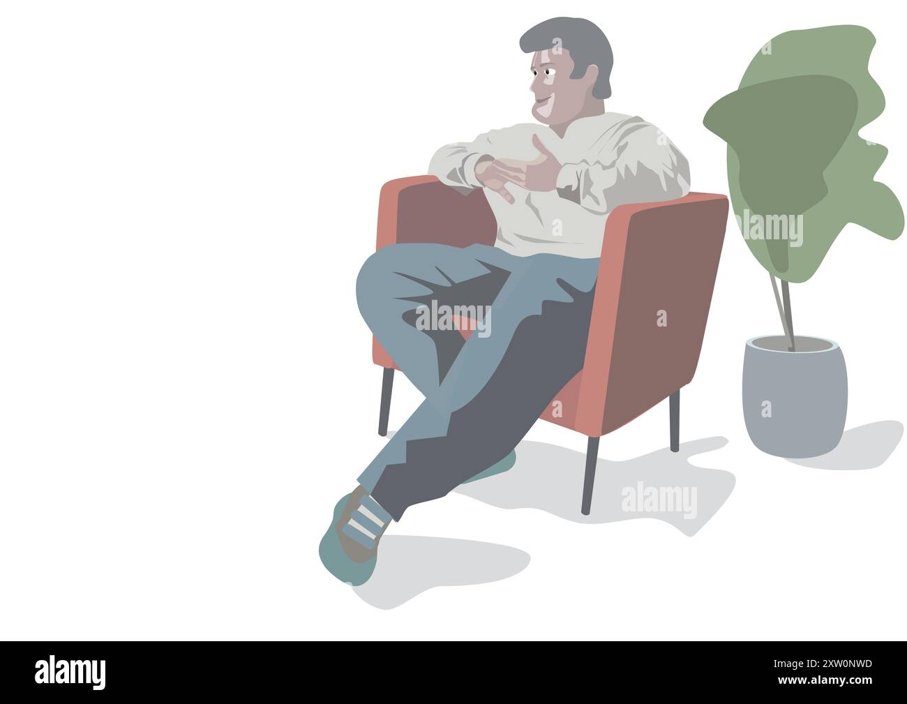 Business office chair cartoon Cut Out Stock Images & Pictures - Alamy