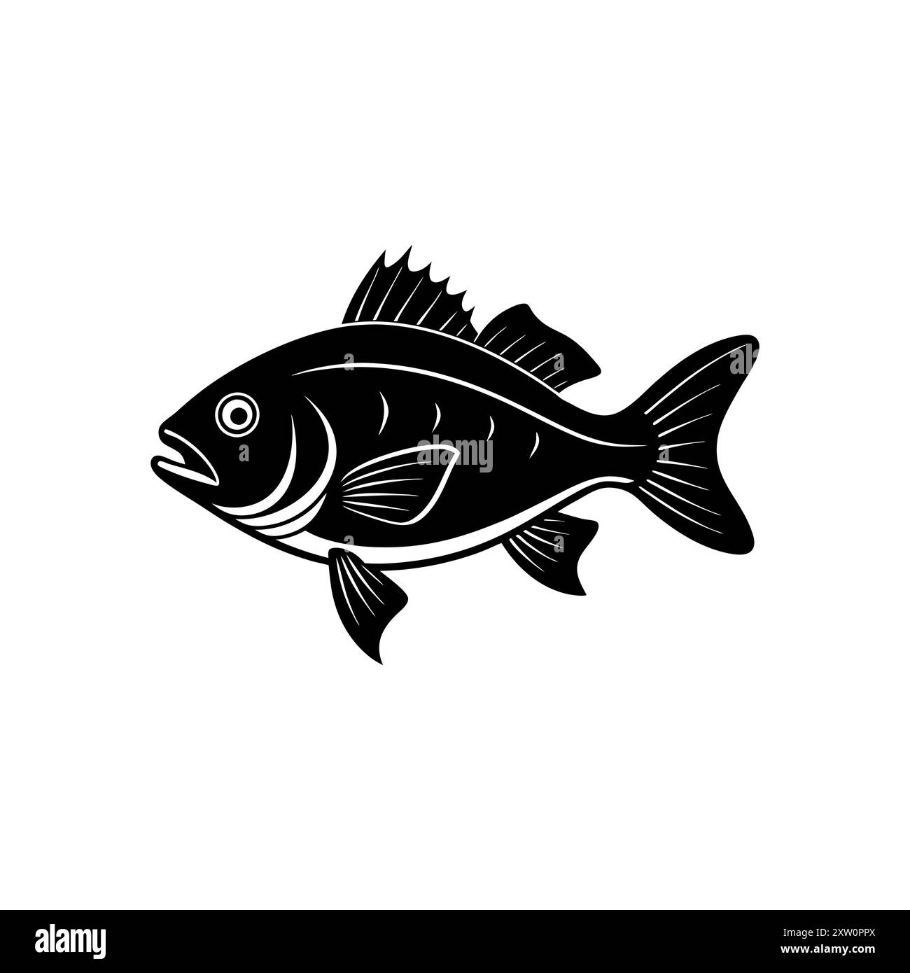Snapper silhouette Black and White Stock Photos & Images - Alamy