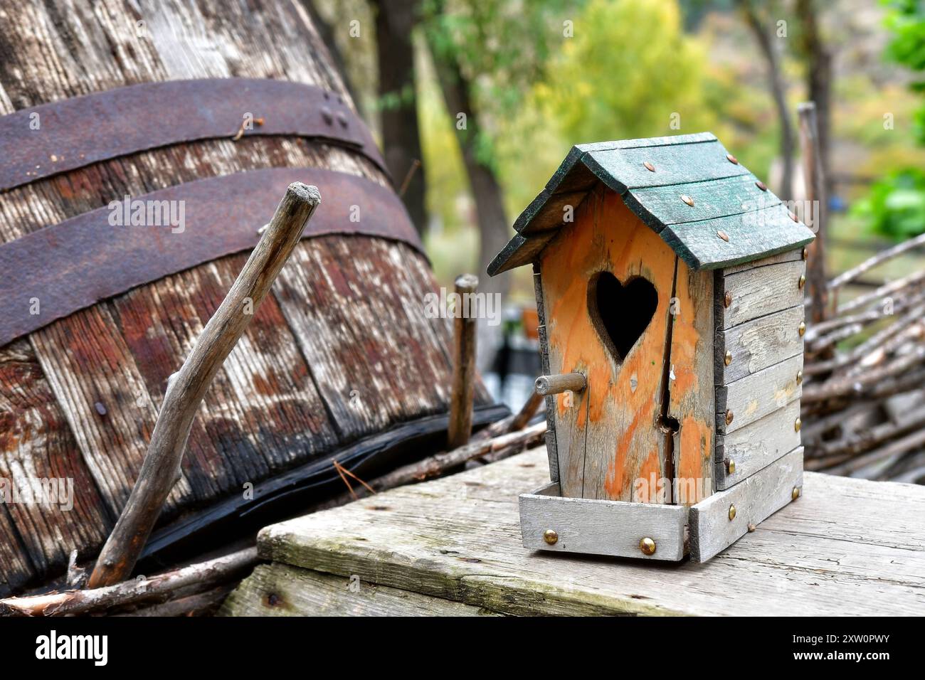 Quaint birdhouse stands hi-res stock photography and images - Alamy