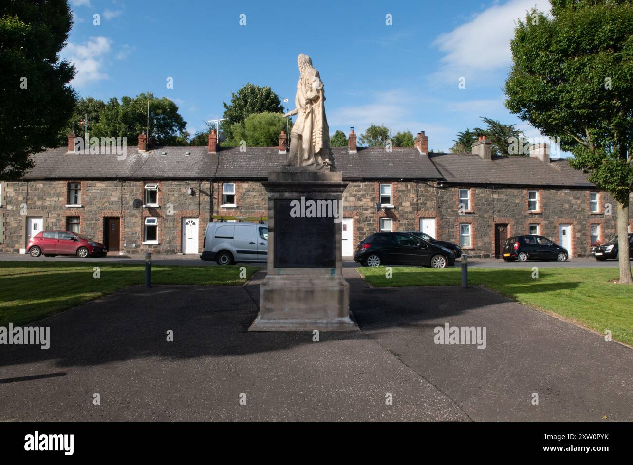 Statue of Hans Sloane, Killyleagh, County Down, Northern Ireland Stock ...