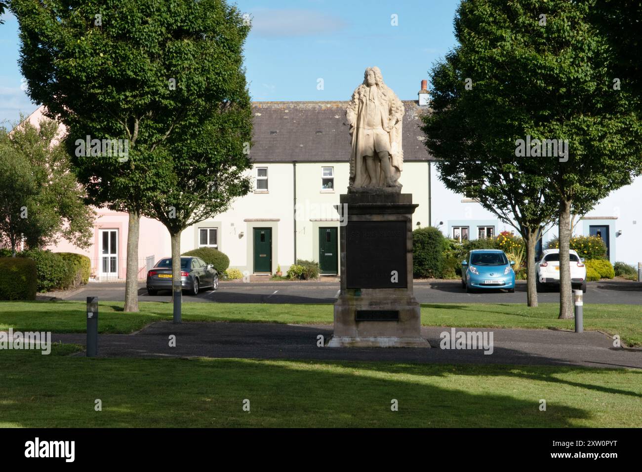Statue of Hans Sloane, Killyleagh, County Down, Northern Ireland Stock ...