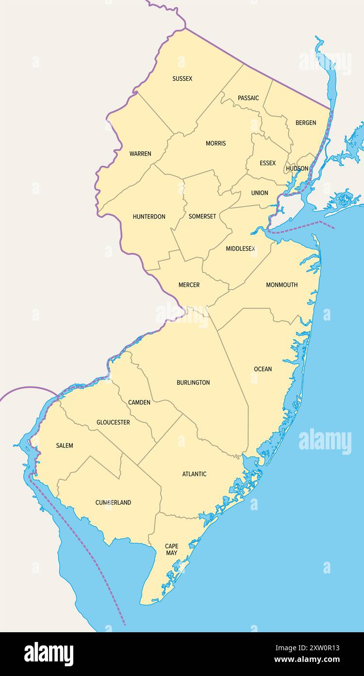 Us Map Mid Atlantic Region Mid Atlantic States Map Hi Res Stock