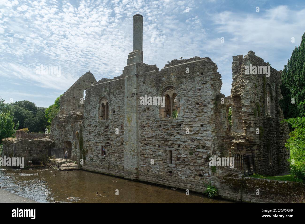Convent Walk, Christchurch, UK - July 26th 2024: The Mill Stream ...