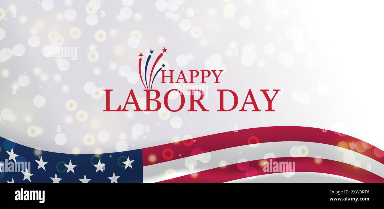Labor Day Reflections Honoring Hard Work in the USA Stock Vector Image ...