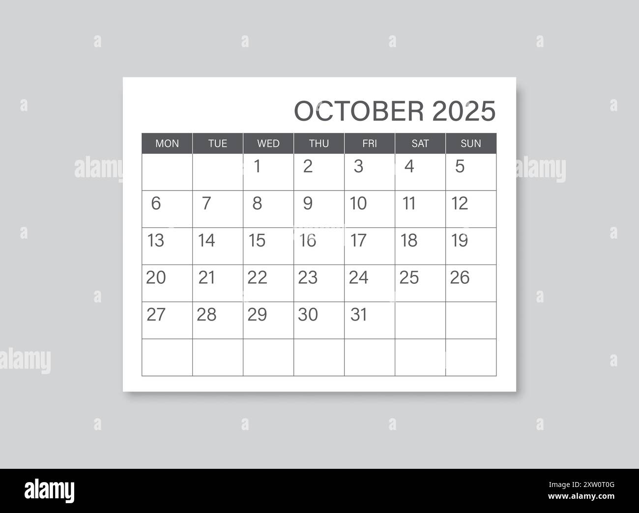 October 2025 Stock Vector Images - Alamy