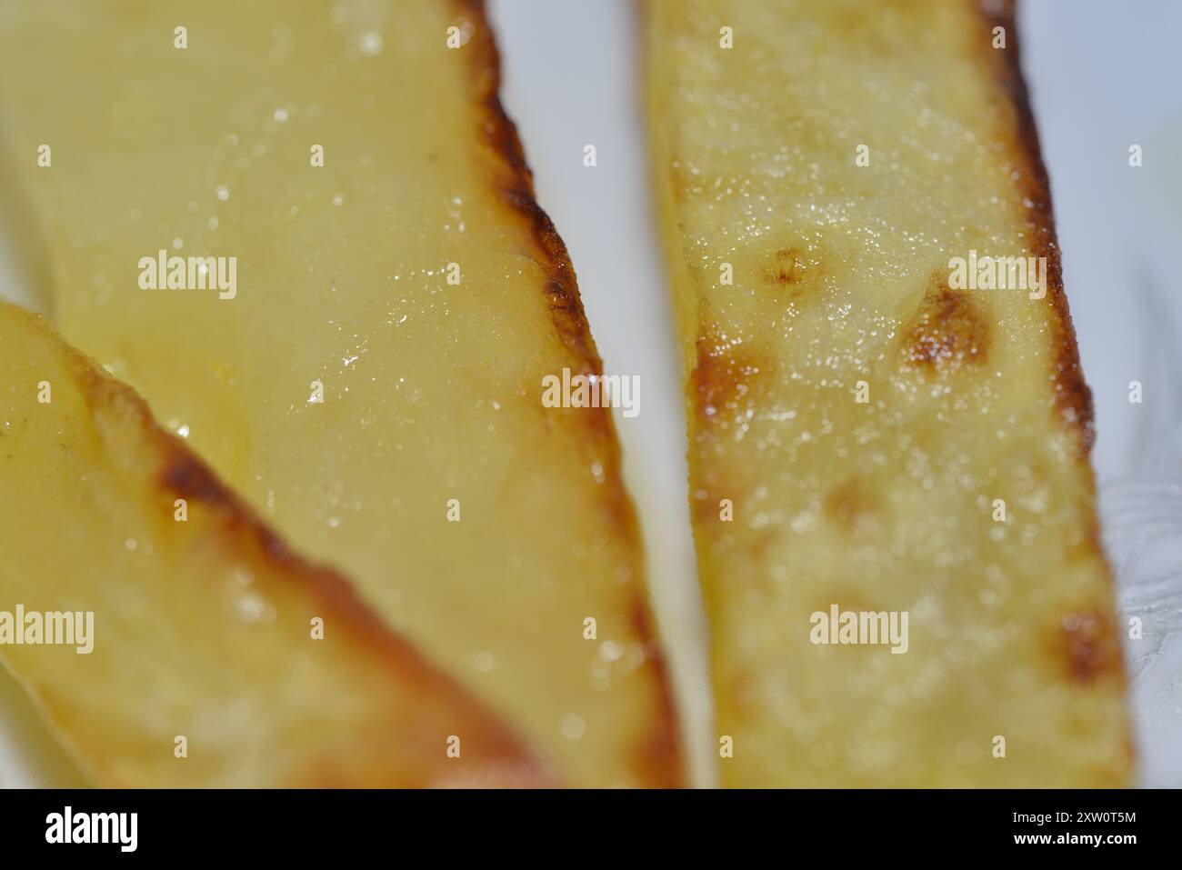 A photo of golden, crispy fried potatoes, capturing the deliciously ...