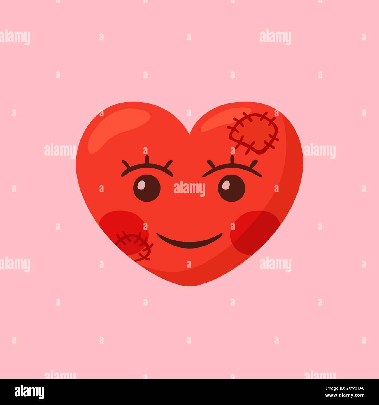 Sweetheart smiling Stock Vector Images - Alamy