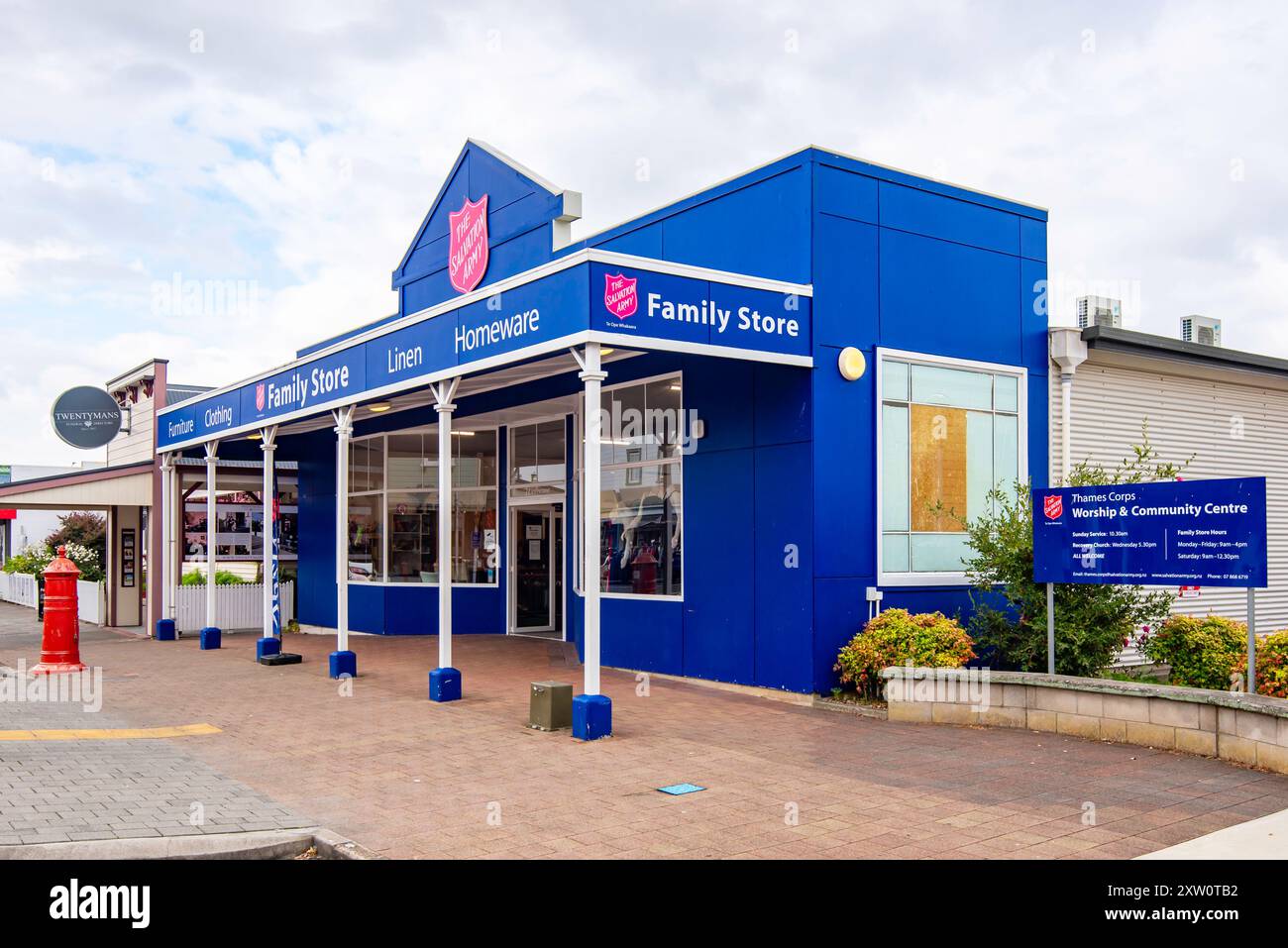 The Salvation Army Family store in Thames New Zealand Stock Photo - Alamy