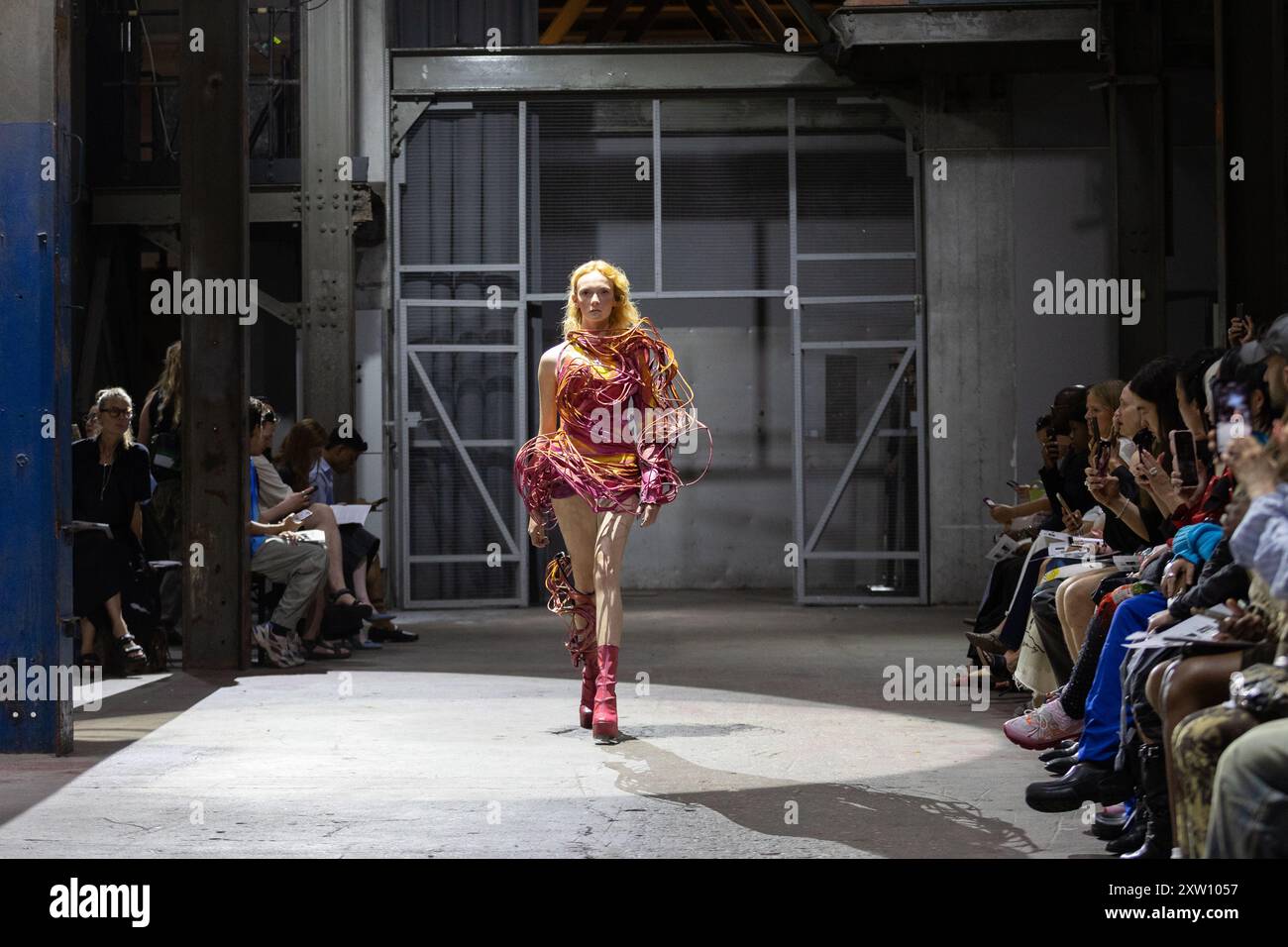 Copenhagen, Denmark. Thursday August 8, 2024. A model on the catwalk at ...