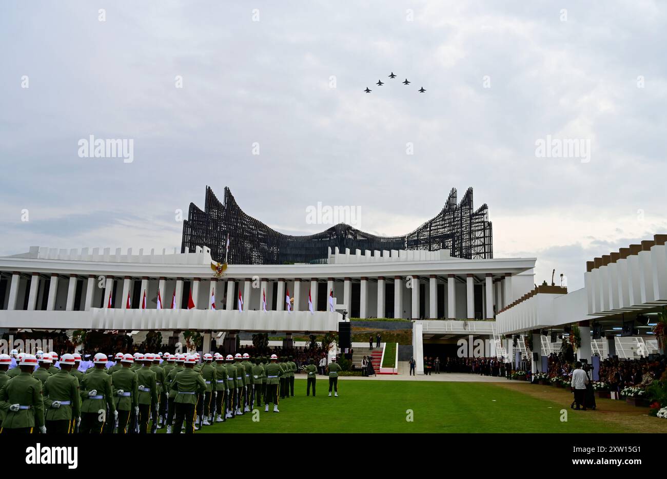 Jakarta, Indonesia. 17th Aug, 2024. Indonesian Air Force's aircrafts ...