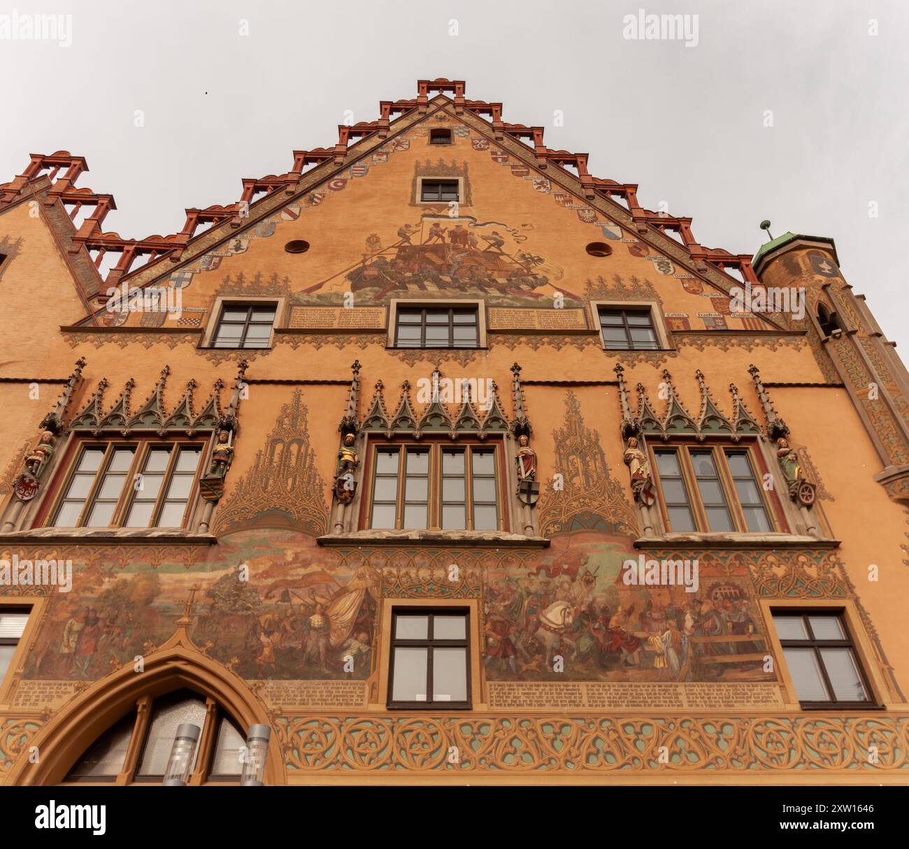 ULM, GERMANY - FEBRUARY 18, 2024: City Hall building built in the 14th ...
