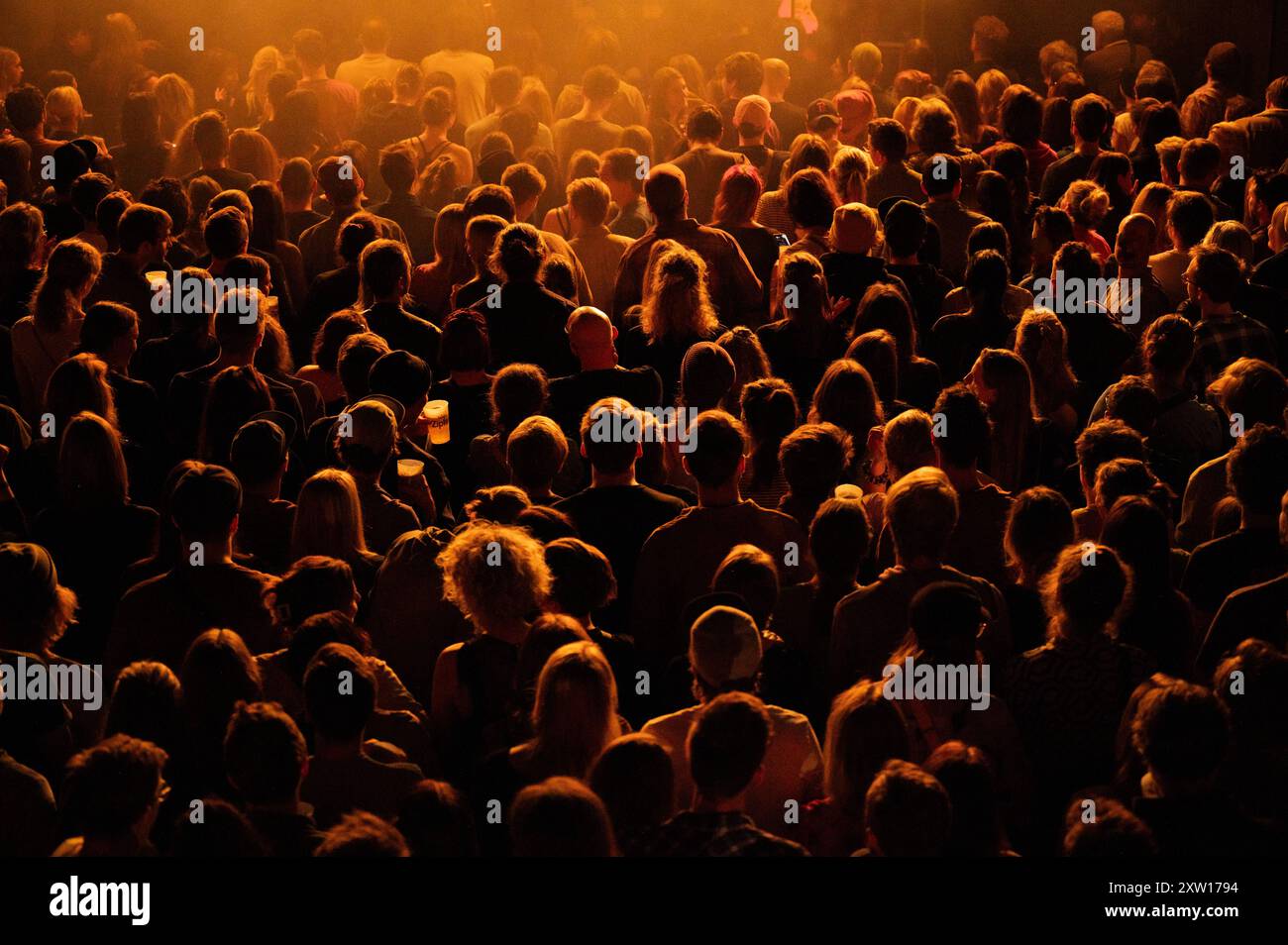 Audience at a live concert Salzburg Rockhouse Salzburg Austria Stock ...