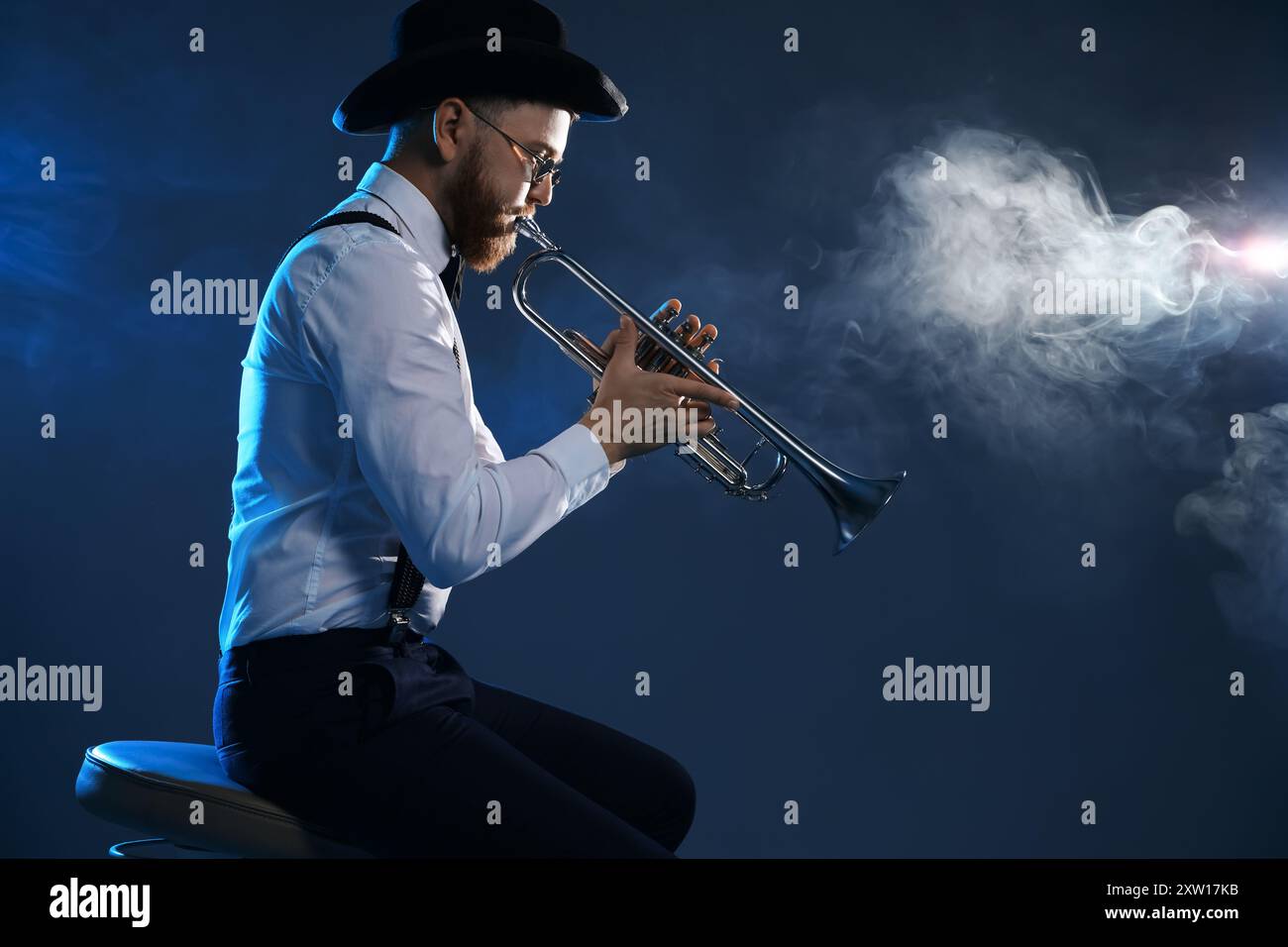 Professional musician trumpet sitting hi-res stock photography and ...