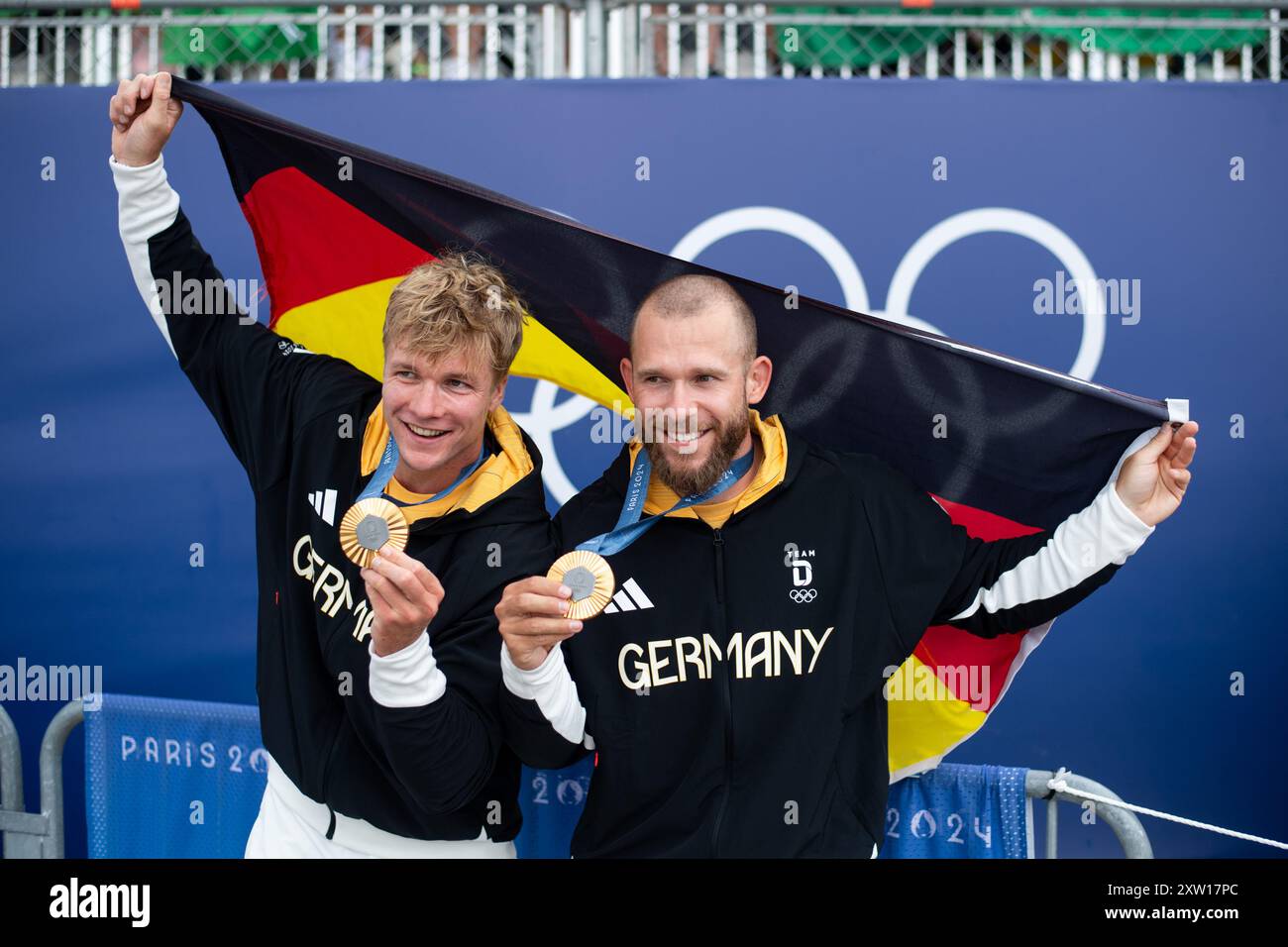 SCHOPF Jacob, LEMKE Max (Deutschland) jubeln ueber den Sieg und die ...