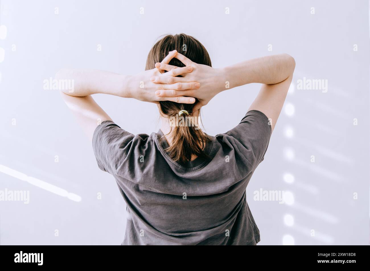 Neck stretch exercise hi-res stock photography and images - Alamy