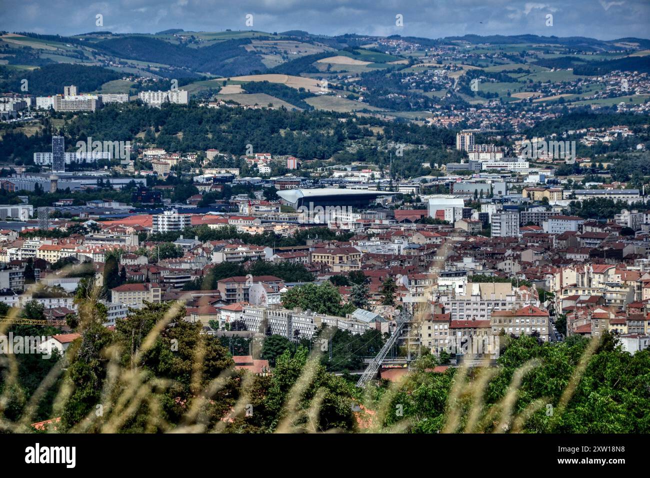Saint-Etiene, France - July 1st 2023 : Cityscape of the french town ...