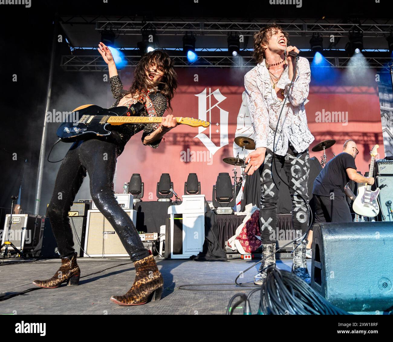 August 16, 2024, Indianapolis, Indiana, USA: British musician Barns ...