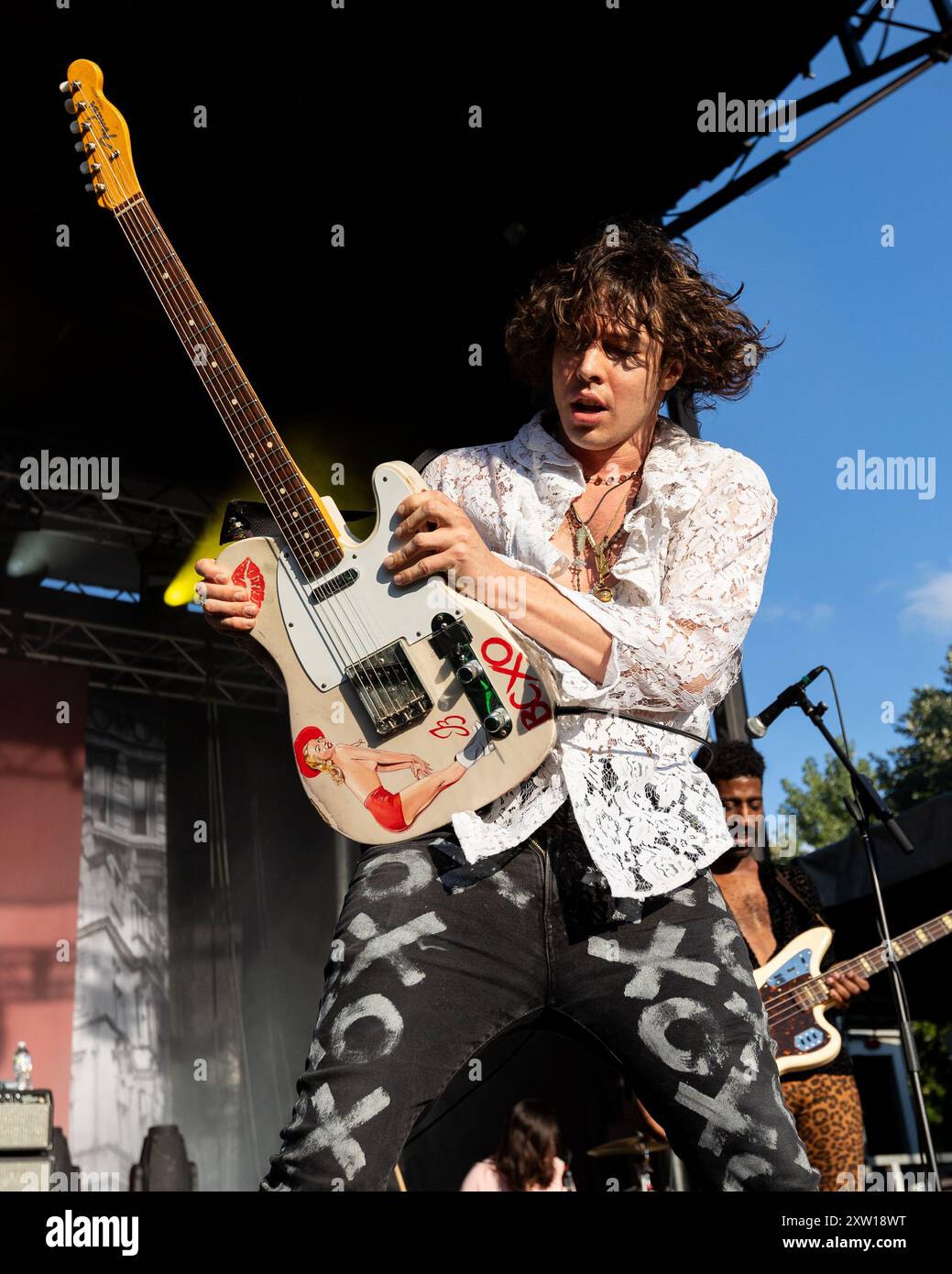 August 16, 2024, Indianapolis, Indiana, USA: British musician Barns ...