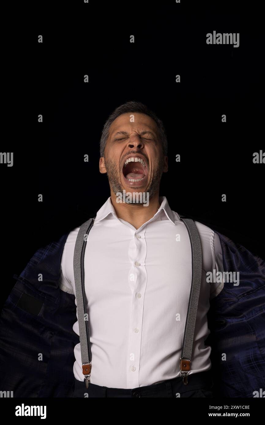 Exaggerated facial expression hi-res stock photography and images - Alamy