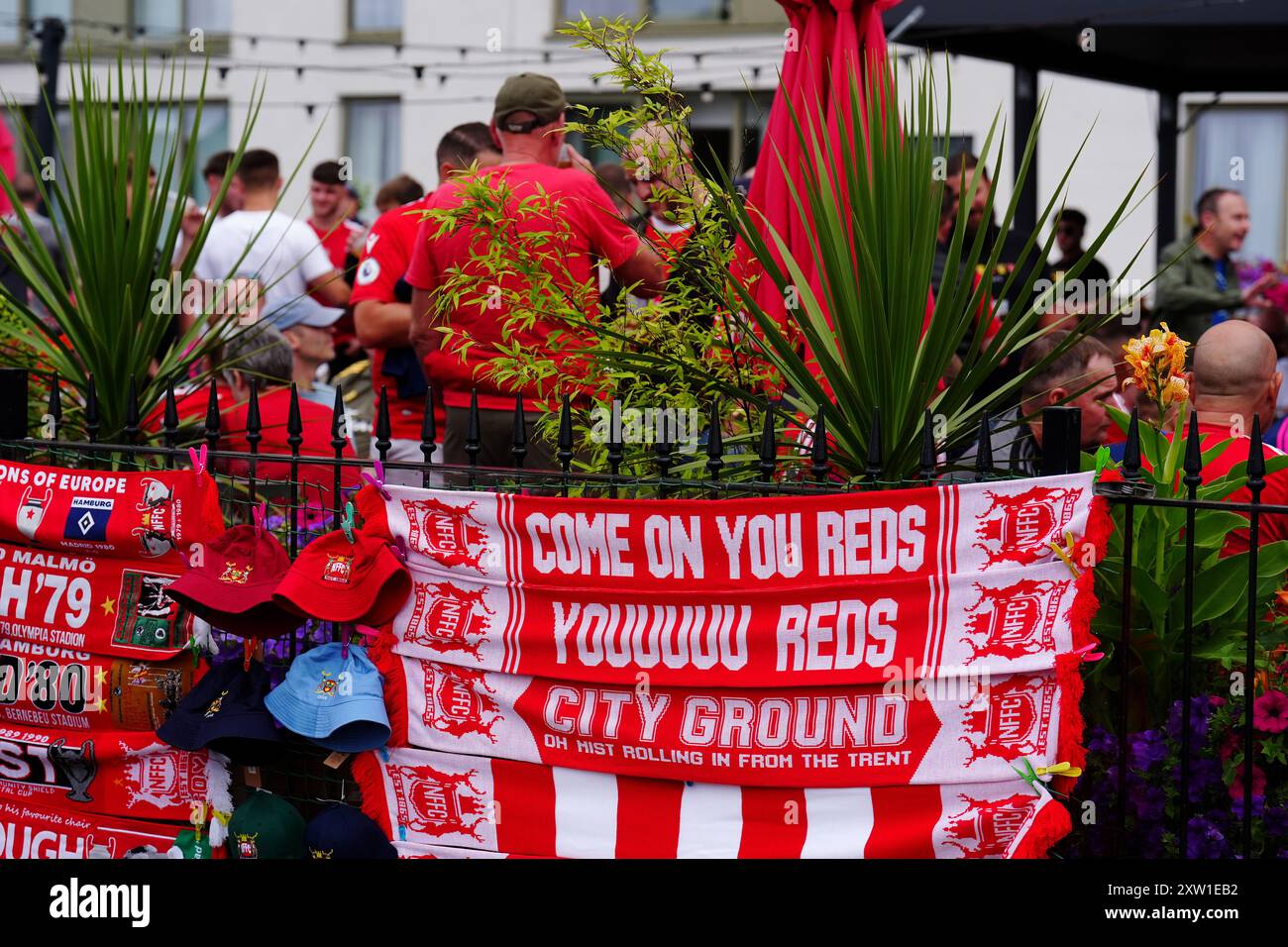 Nottingham forest scarves and merchandise for sale ahead of the premier ...